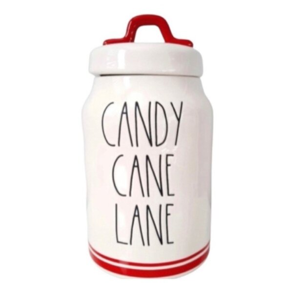 Other | New Rae Dunn Candy Cane Canister Canister Christmas Holiday ...
